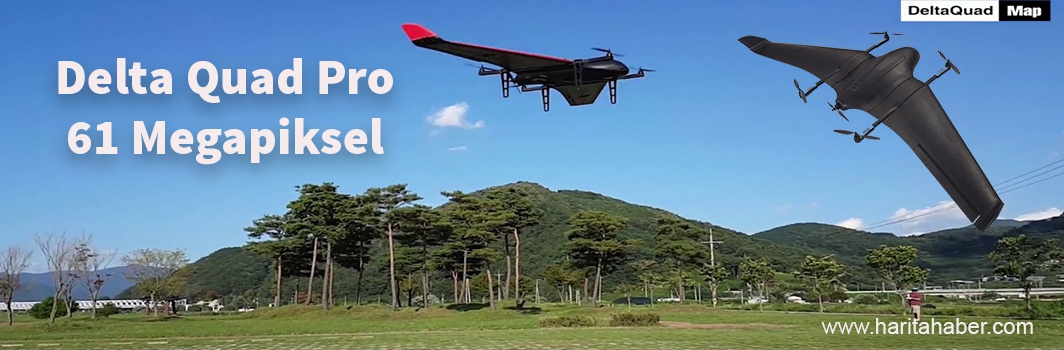 Delta Quad Pro Map VTOL büyük hektar için uav